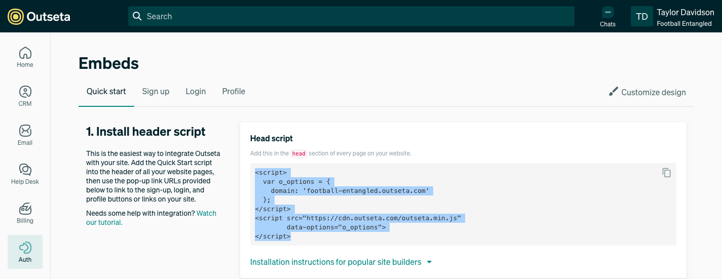 Outseta Knowledge Base